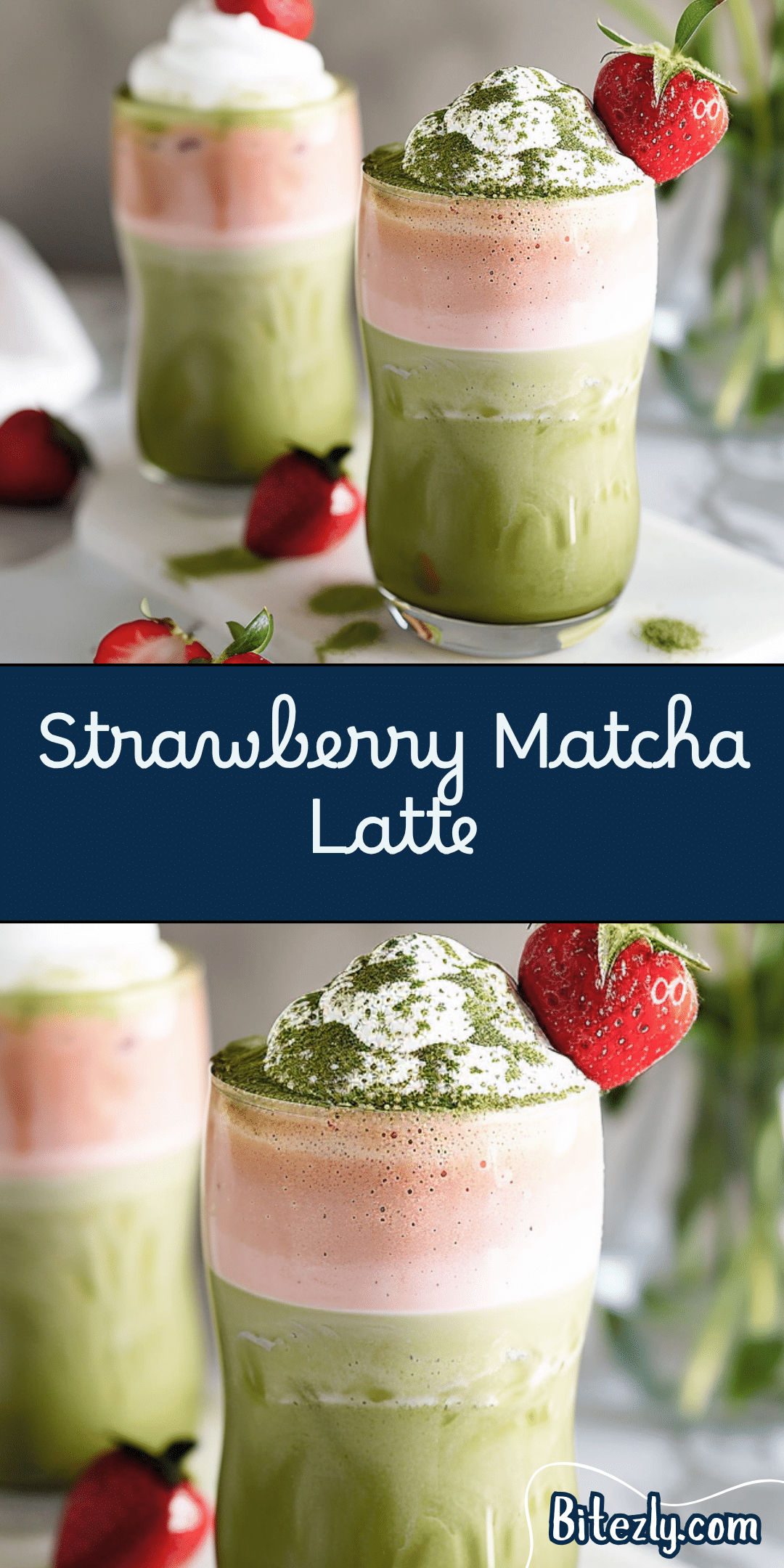 Strawberry Matcha Latte Recipe | Bitezly