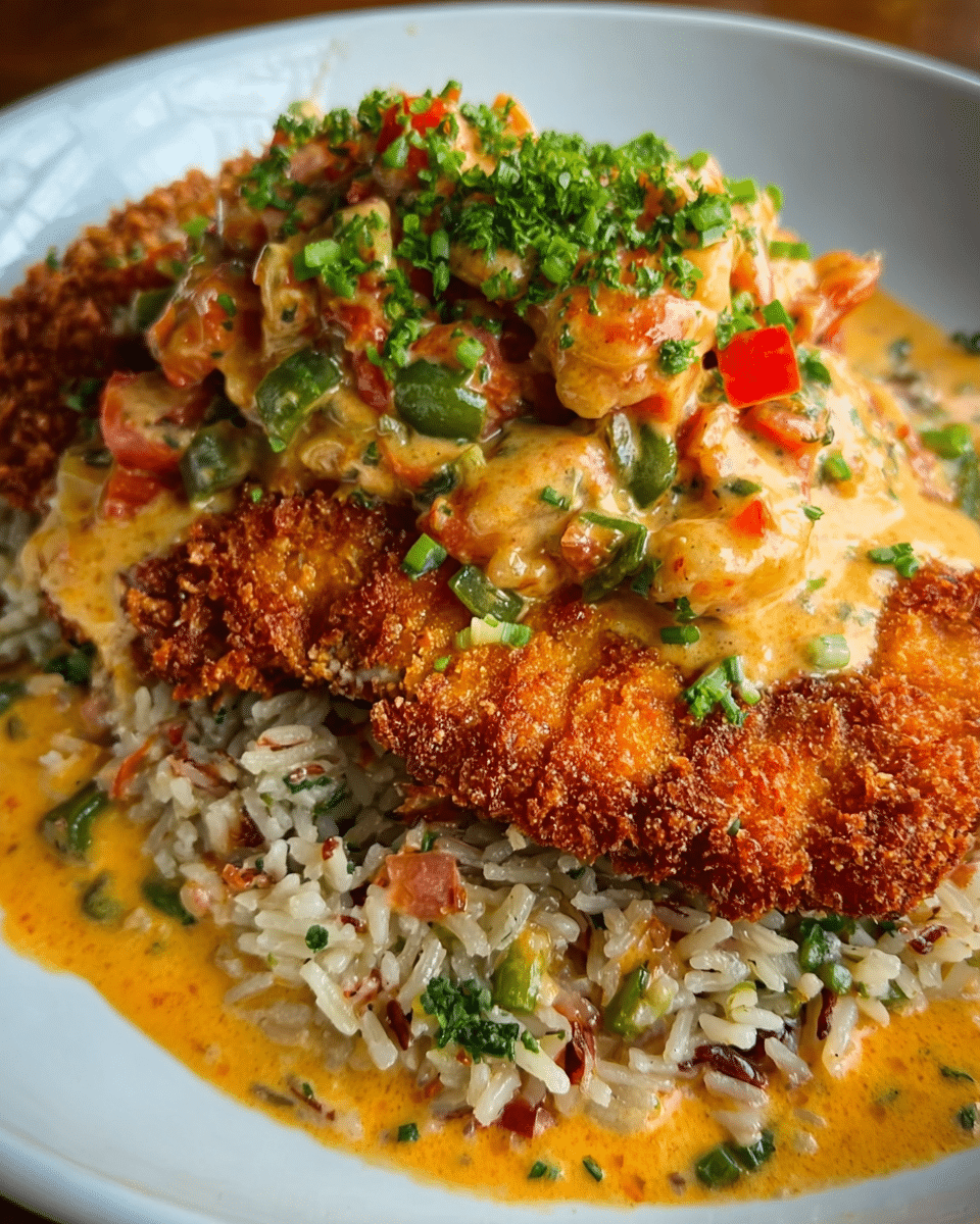 Dirty Rice with Cajun Crawfish Cream Sauce: Southern Gulf Coast Delight