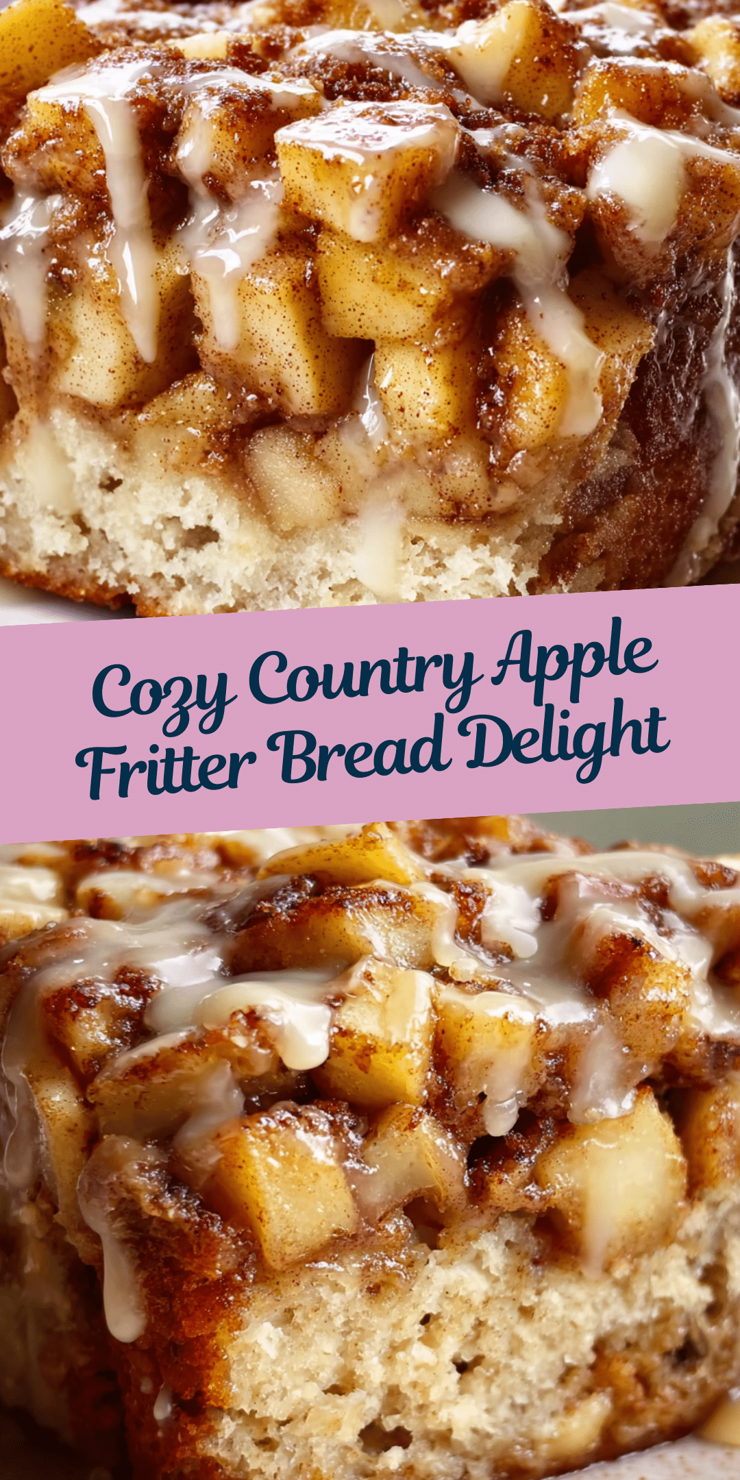 Country Apple Fritter Bread Recipe - Irresistible Cinnamon Apple Loaf