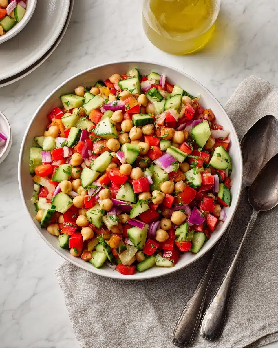 Chickpea Salad Recipe - Fresh & Healthy Summer Side