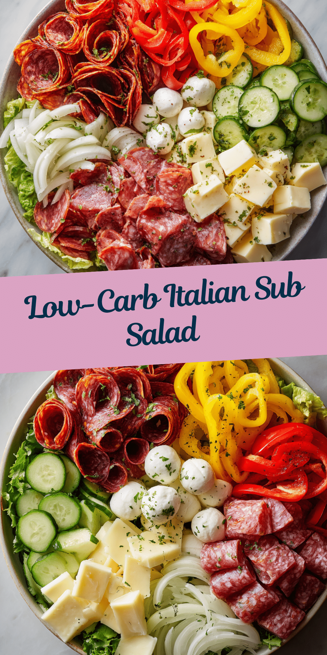 Italian Sub Salad, Two Ways: Savory Delights for Every Palate