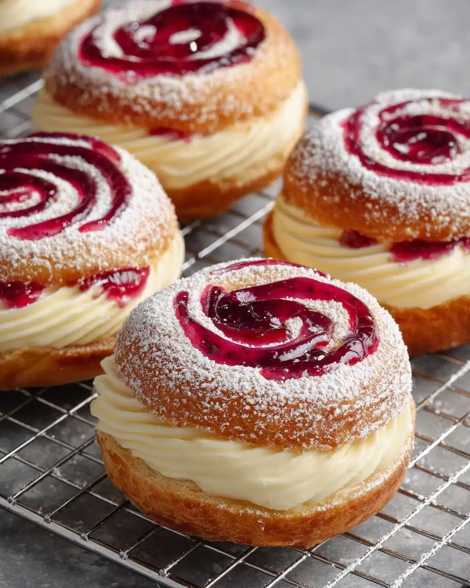 Sugar Raspberry Danish Bun Recipe | Irresistible Flaky Pastry