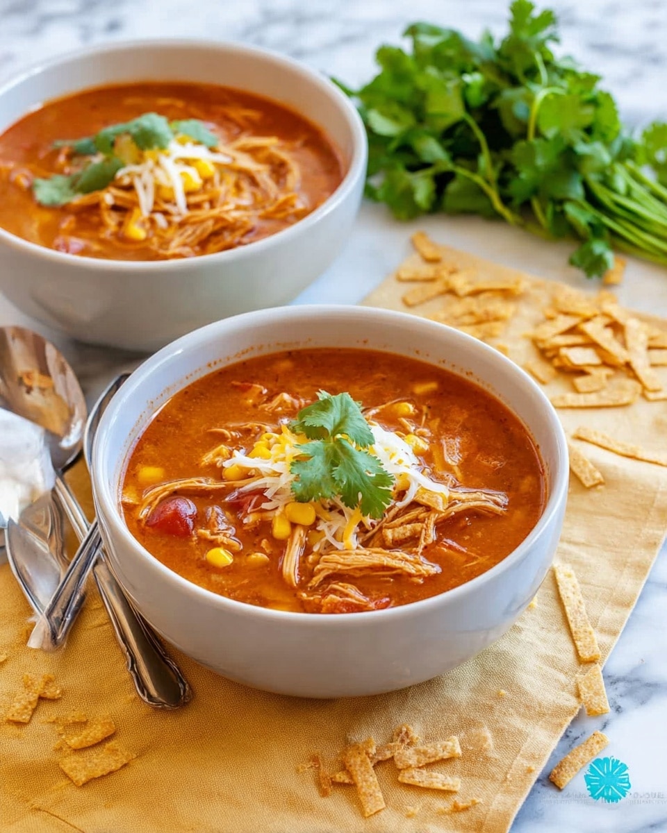 Crock Pot Chicken Tortilla Soup - Cozy, Flavorful & Easy