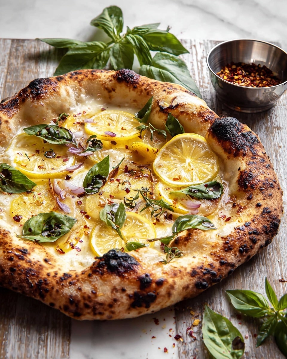 3 Cheese Lemon Basil Pizza: Bright, Fresh, Irresistible