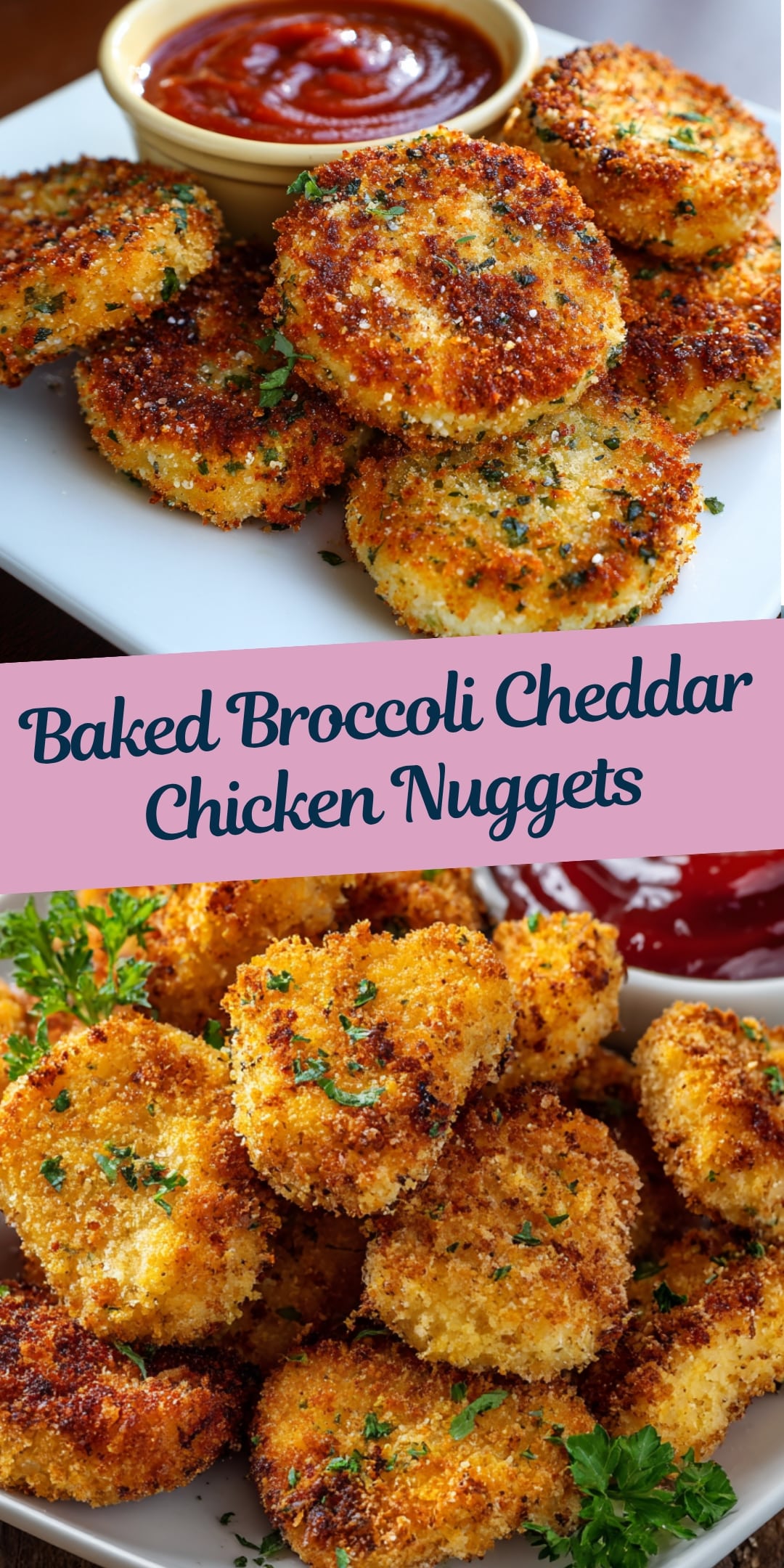 Easy Homemade Broccoli Cheddar Chicken Nuggets Recipe - Comforting ...