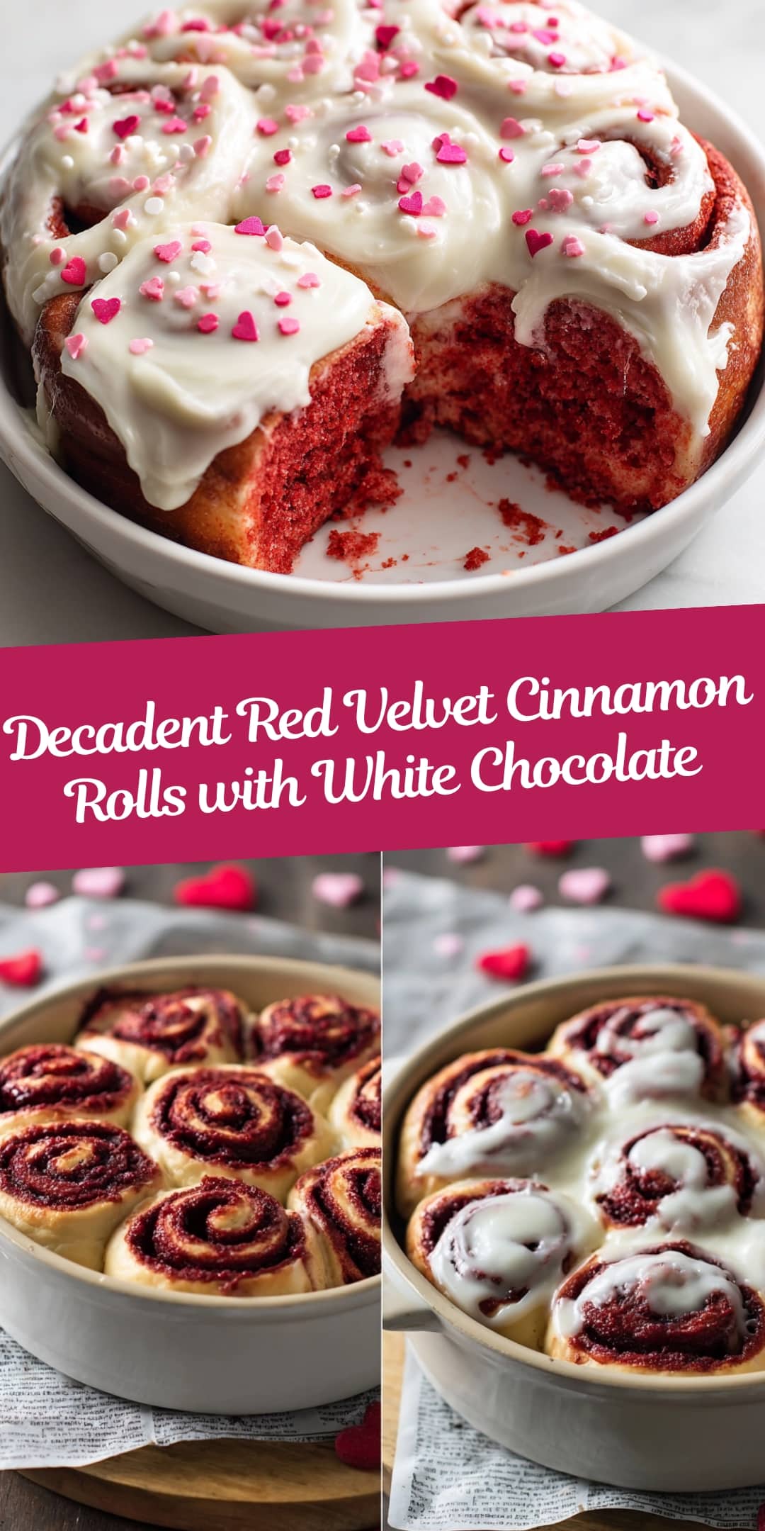 Red Velvet Cinnamon Rolls: Sweet Morning Indulgence