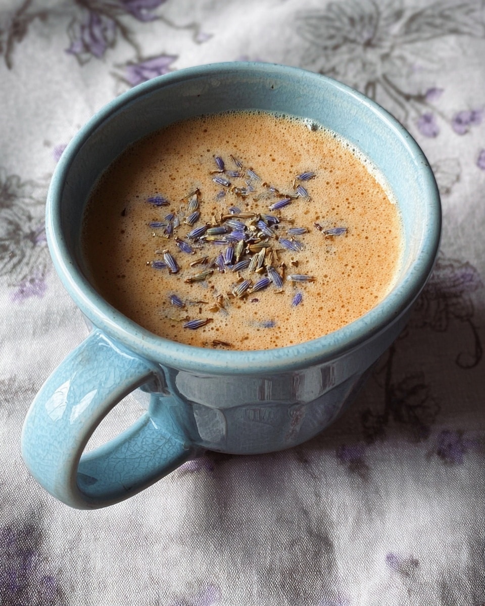 Warm Cinnamon Milk Tea with Lavender – Cozy and Fragrant Drink