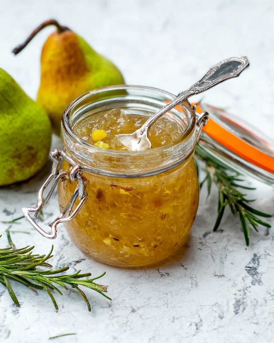 Rosemary and Pear Jam: Irresistibly Fragrant & Homemade