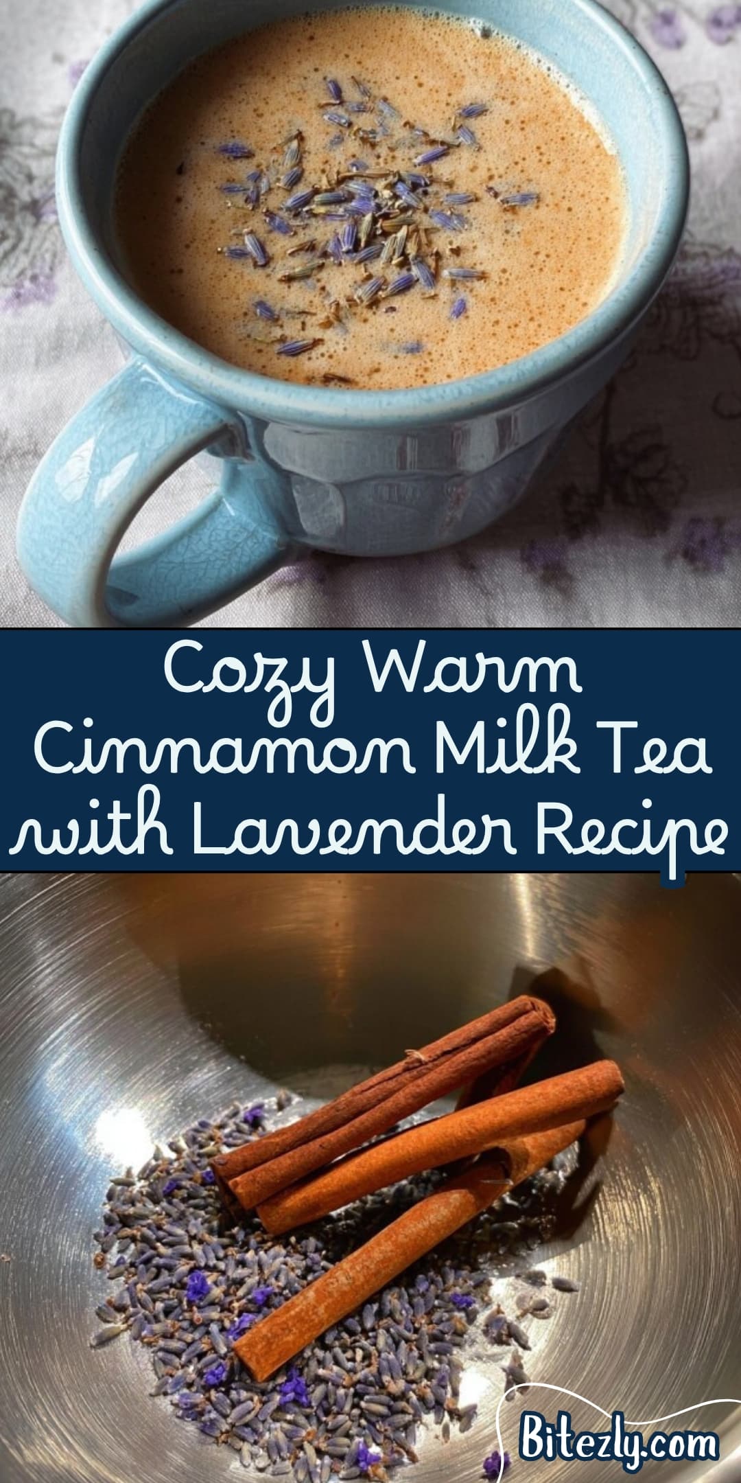 Warm Cinnamon Milk Tea with Lavender – Cozy and Fragrant Drink