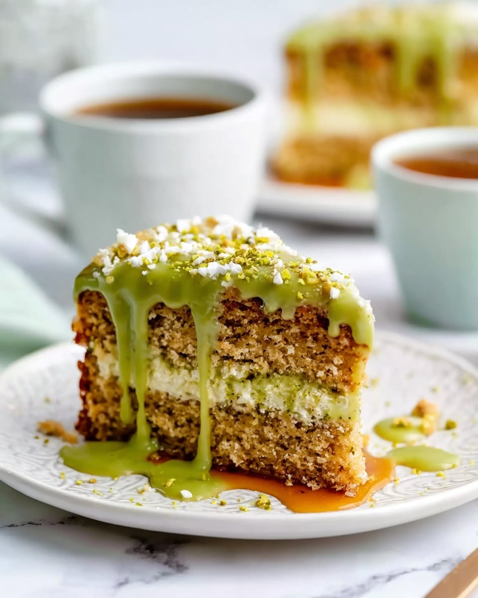 Pistachio Coffee Cake: Irresistibly Nutty & Moist Delight
