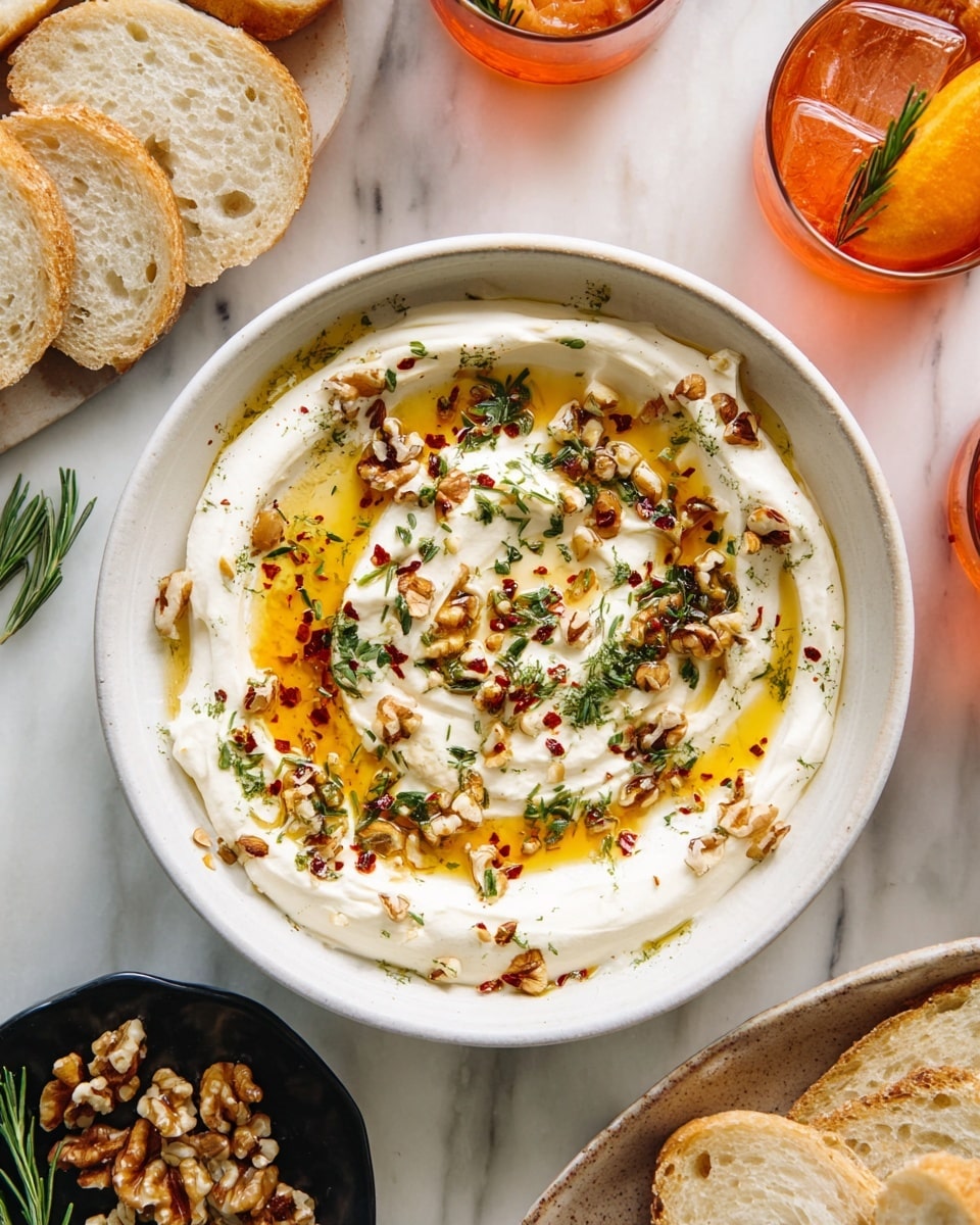 Quick Whipped Ricotta Dip with Hot Honey - Irresistible Appetizer