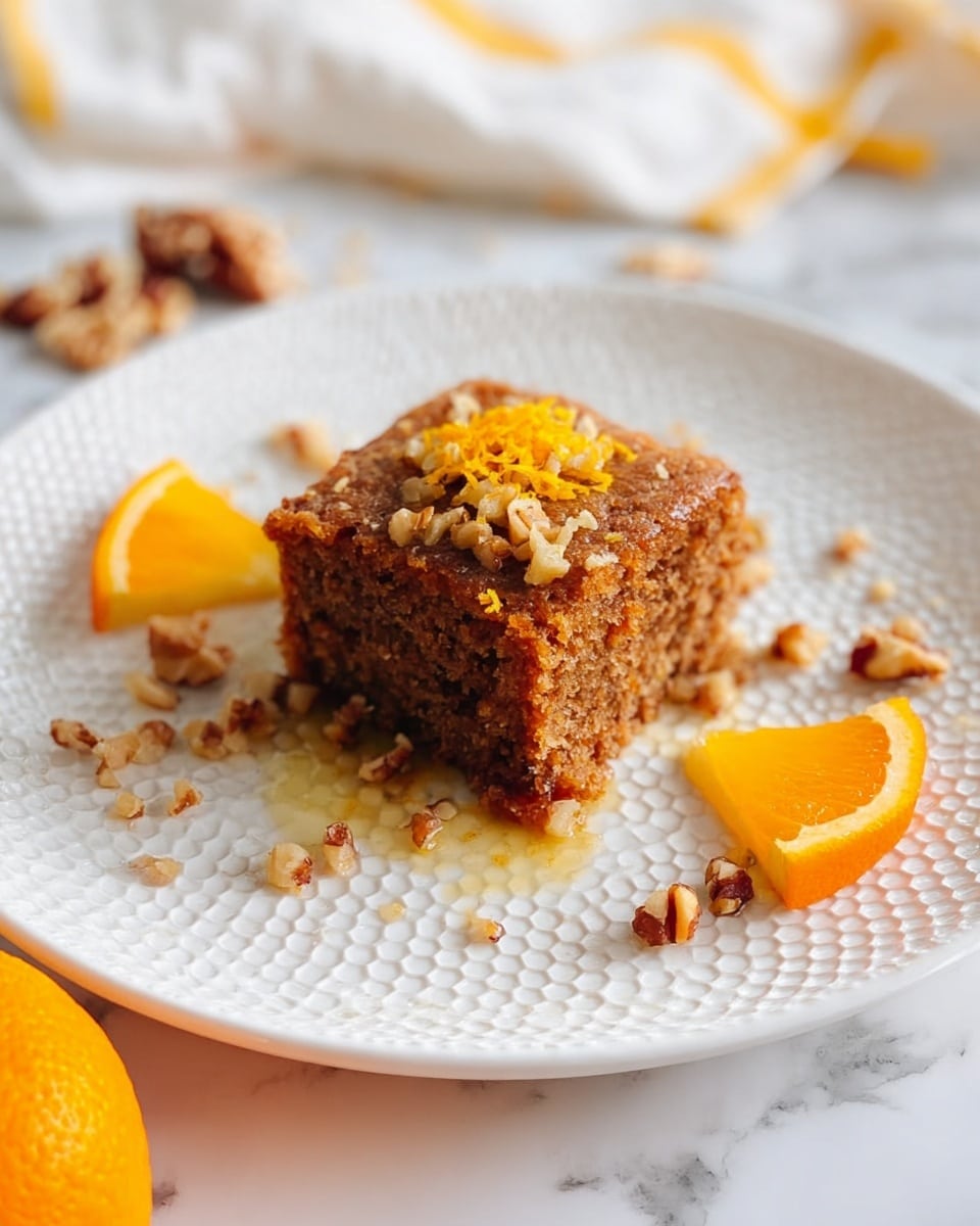 Honey Almond Cake (Tishpishti) with Citrus Syrup – Irresistible Delight