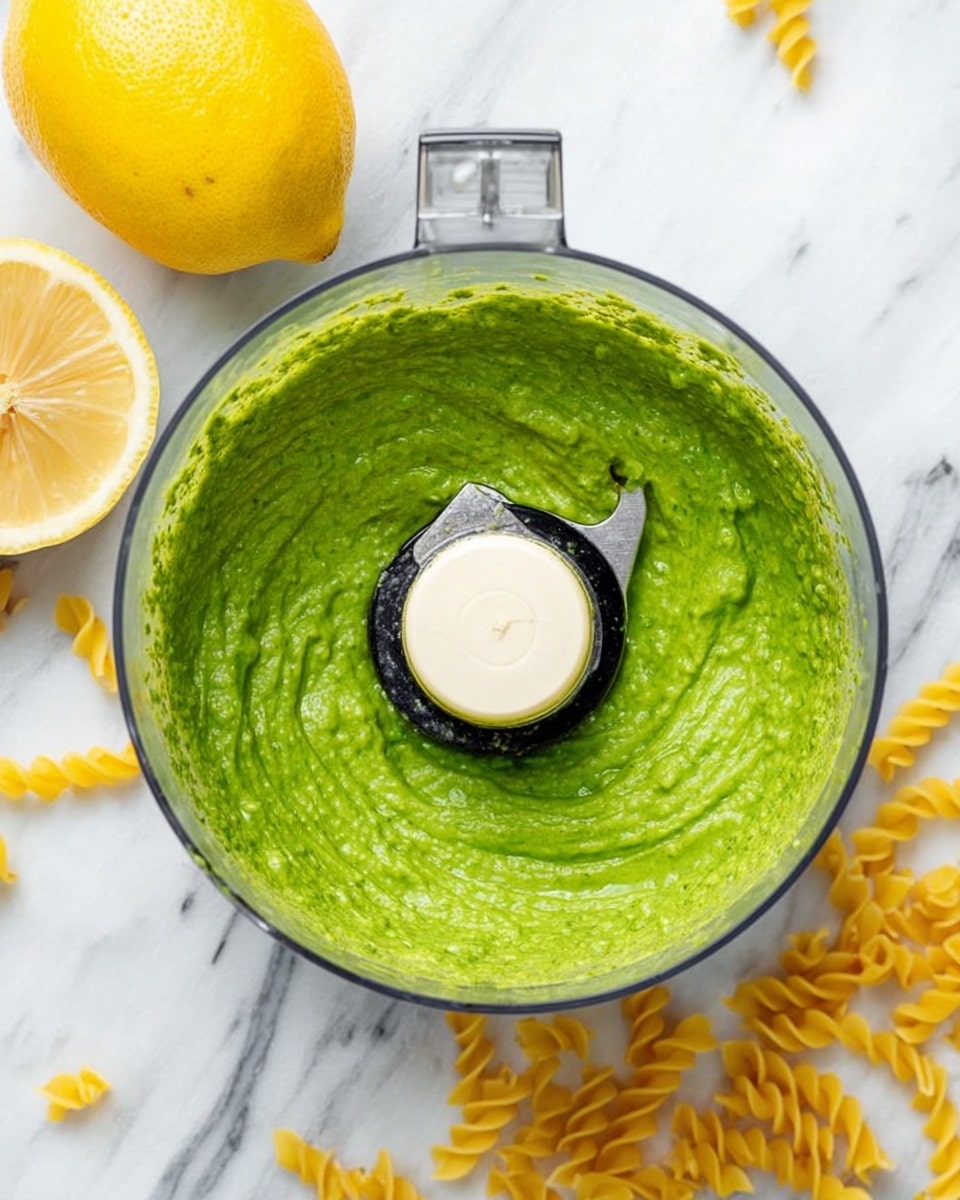 Creamy Avocado Pasta with Cherry Tomatoes & Pine Nuts