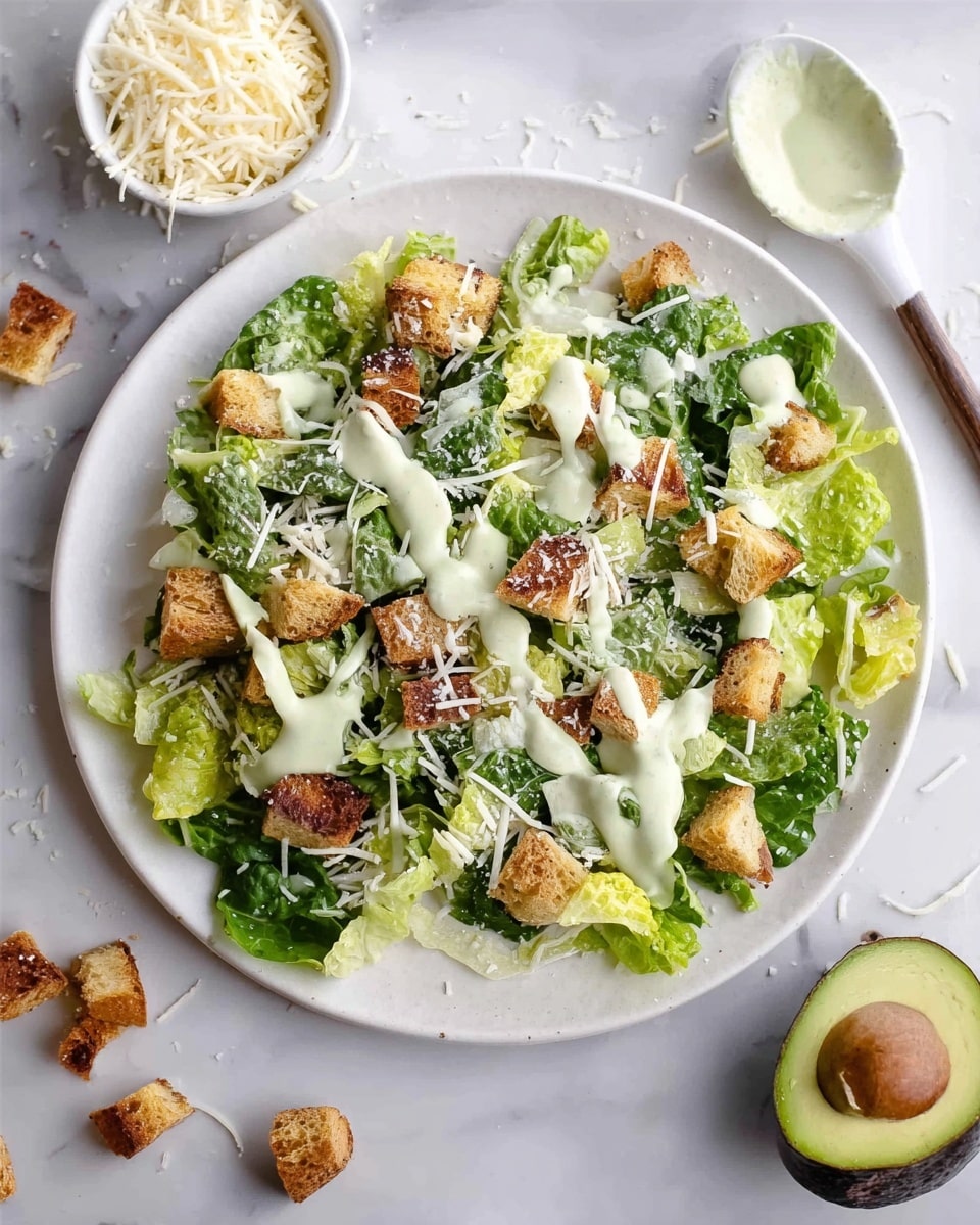 Avocado Caesar Salad: Fresh, Creamy & Irresistible