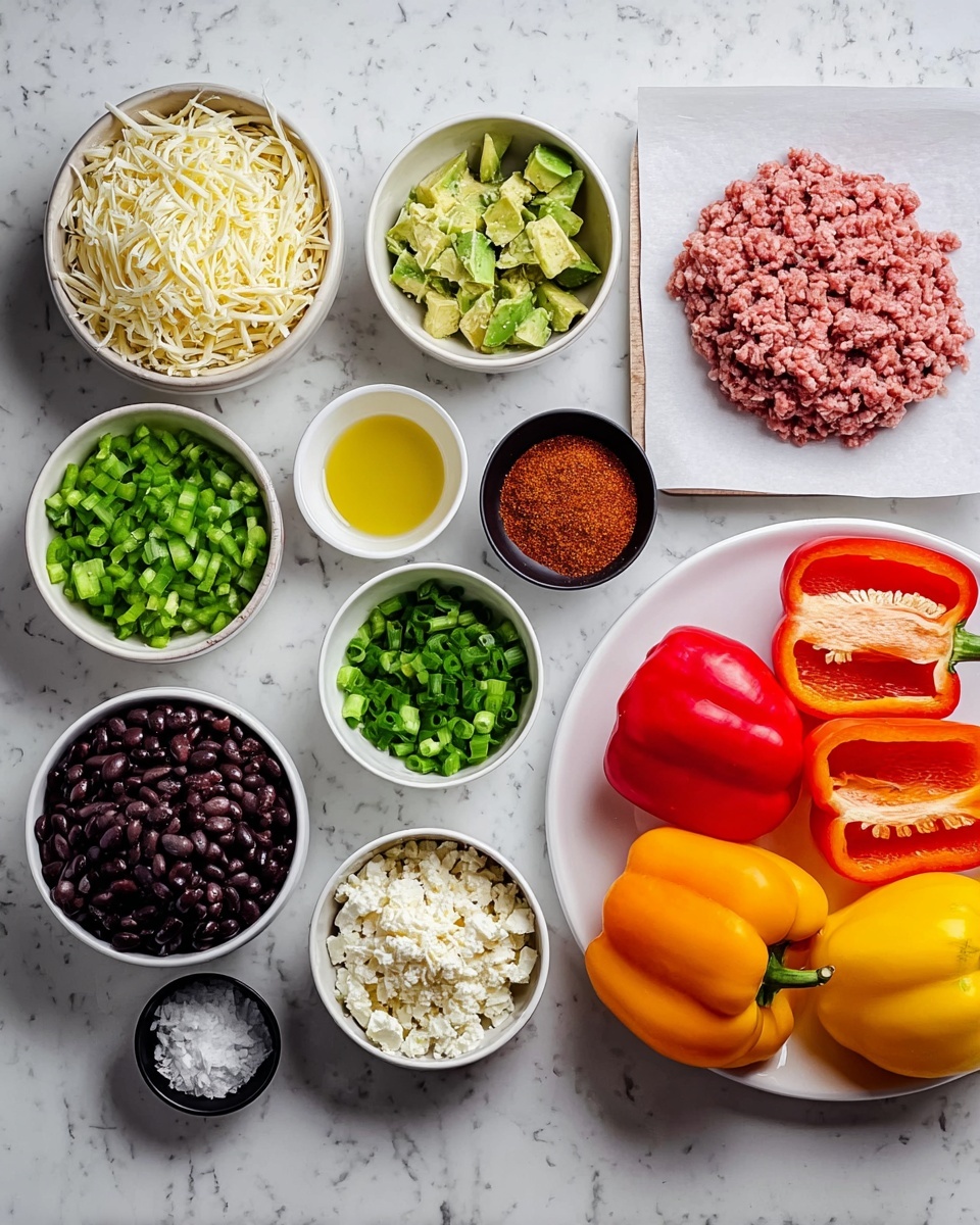 Ground Turkey Stuffed Peppers | Healthy and Flavorful Dinner