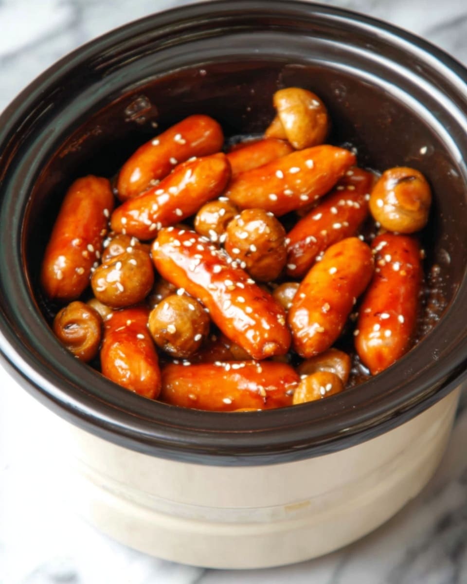 Honey Garlic Crock Pot Little Smokies Appetizer – Easy Party Favorite