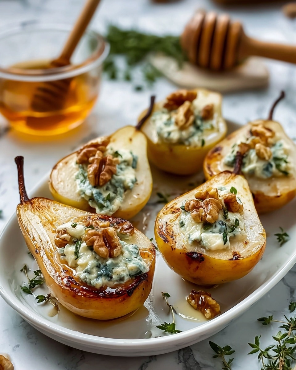 Elegant Blue Cheese Stuffed Pears - Sophisticated Appetizer