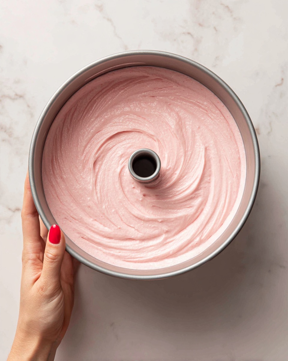 Angel Food Cake with Raspberry Cream | Light & Fluffy Delight