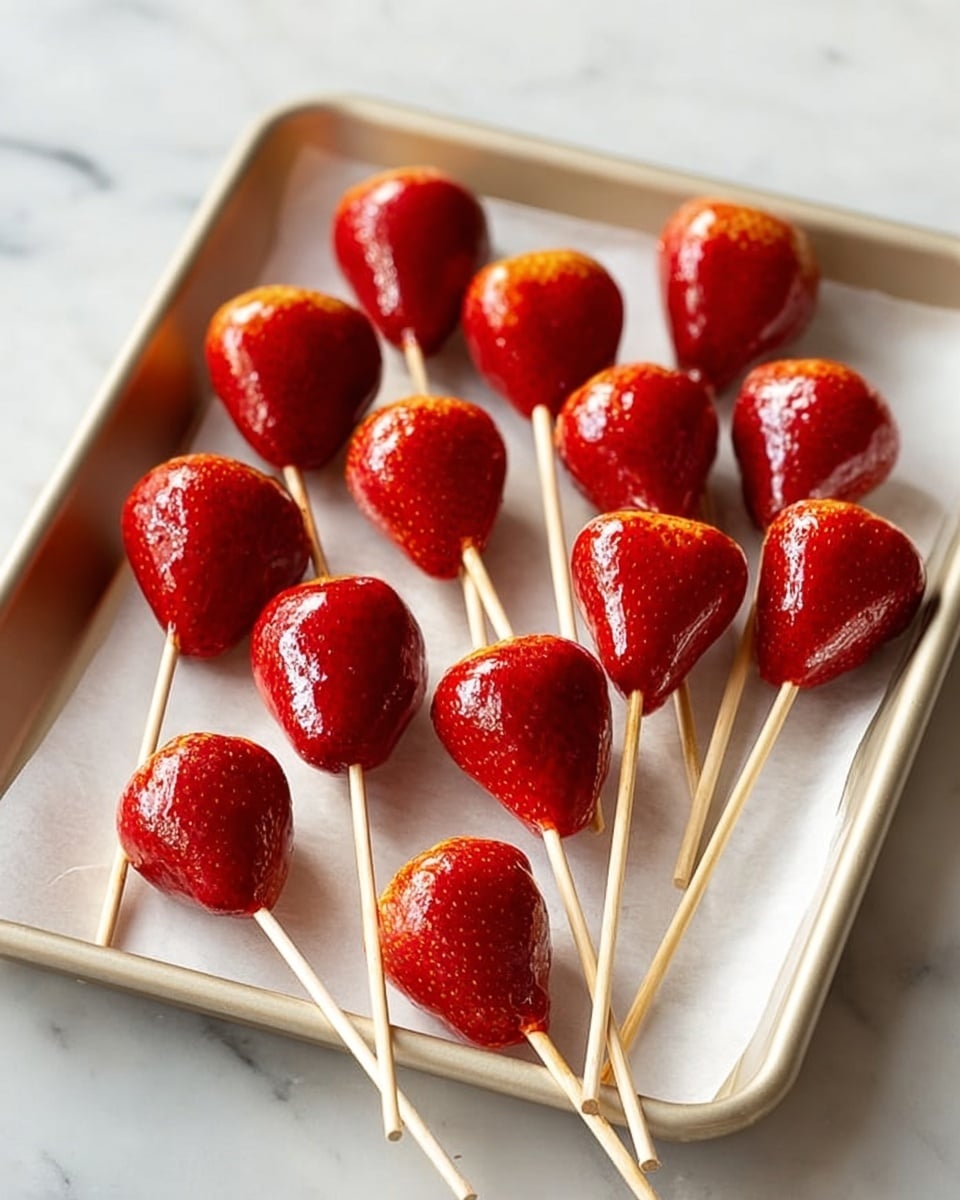 Tanghulu Chinese Candied Strawberry Skewers Recipe | Sweet & Crunchy