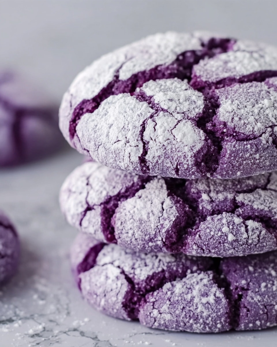 Purple Crinkle Cookies: Vibrant & Irresistible Ube Treats