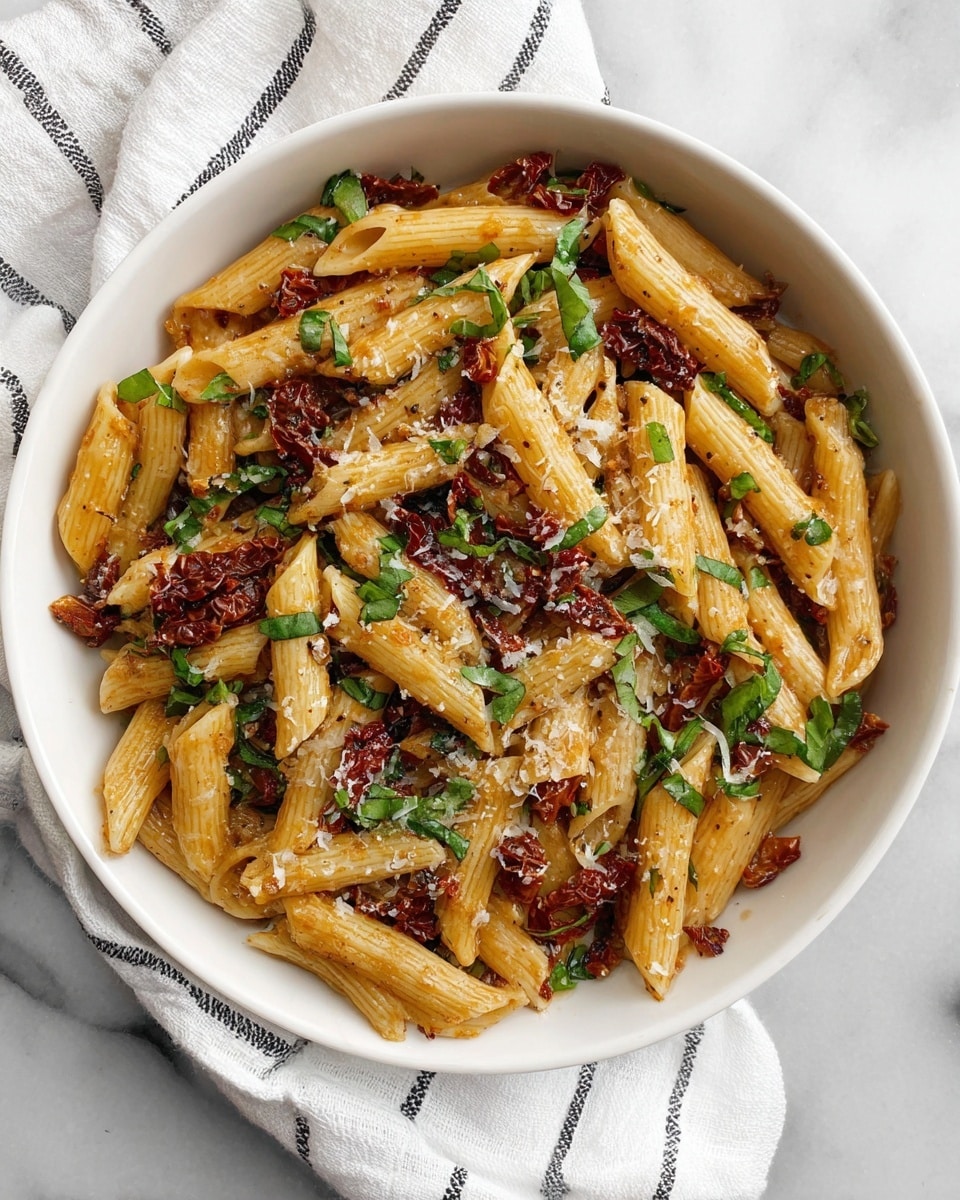 Sun Dried Tomato Pasta with Arugula and Parmesan | Delicious & Quick