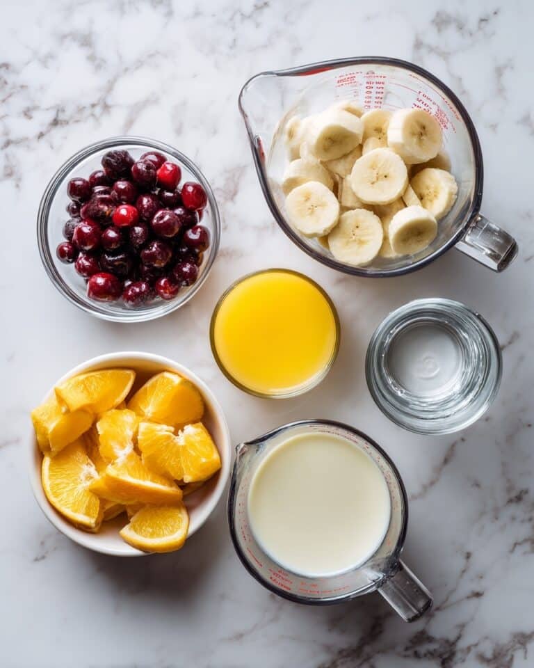 Coconut Cherry Smoothie - Refreshing Tropical Fruit Blend